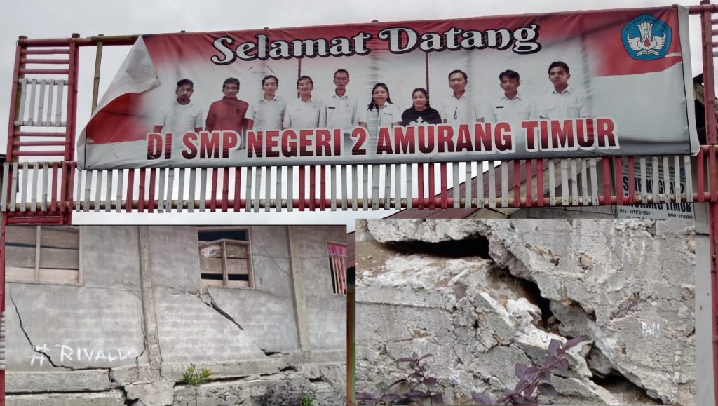 Bangunan SMPN 2 Amurang Timur Nyaris Ambruk - Sulawesion